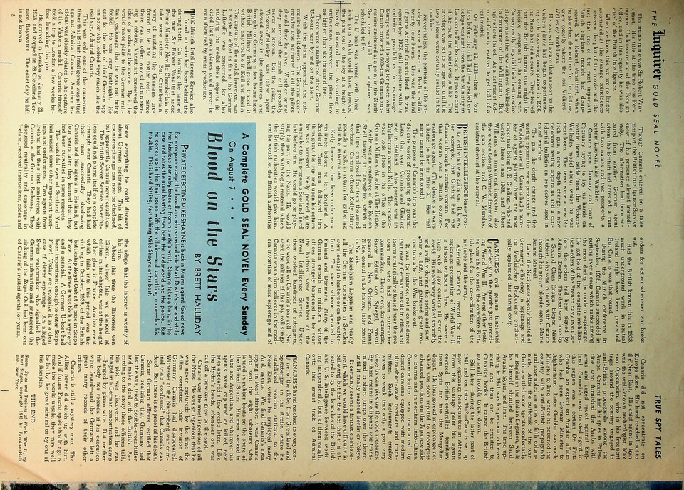 Philadelphia Inquirer Gold Seal Novel/Sunday Novel Magazine Jul 31 1949 ...
