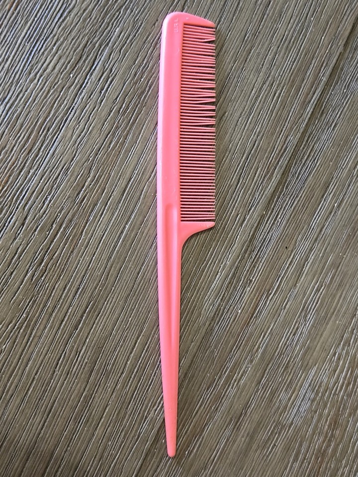 GOODY 1980s Vintage PINK Comb ~ Unbreakable Rat Tail Teasing Hair Retro ...