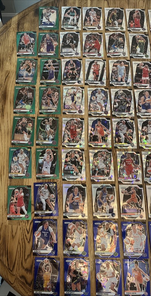 2024 Panini Prizm WNBA Card Lot Of 139 Cards- Ice, Green, Blue Velocity ...