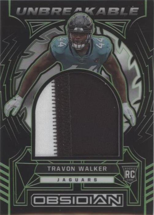 2022 Panini Obsidian - Unbreakable Material Travon Walker #UM-TWA ...