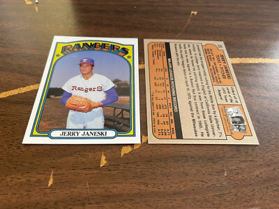 1972 Topps Baseball Jerry Janeski Custom Card Texas Rangers B1-36 | eBay