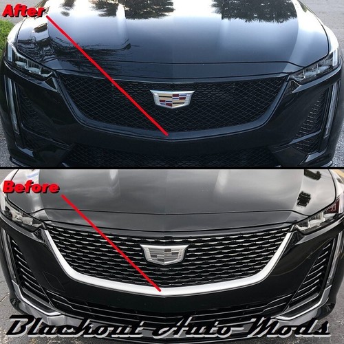 Chrome Delete Grill Blackout Precut Wrap Vinyl Overlay Fits 2020-23 ...