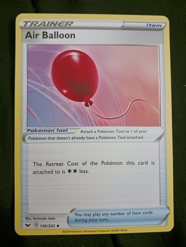 Air Balloon 156/202 Trainer Sword & Shield Pokemon Card NM/M | eBay