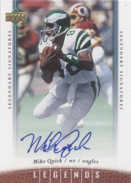 2006 UD Legends - Mike Quick #86 Legendary Signatures (AU) for sale ...