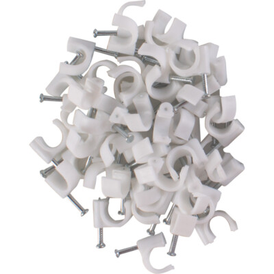 10mm Round Cable Clips | eBay UK