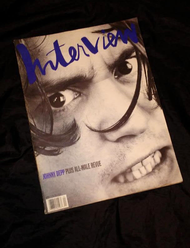 INTERVIEW MAGAZINE APRIL 1990 JOHNNY DEPP - ANDY WARHOL PUBLICATION | eBay