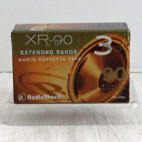 Radio Shack XR-90 Blank Audio Cassette Tape Type I Pack of 3 New Sealed ...