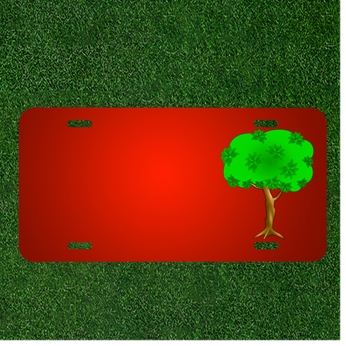 Custom Personalized License Plate With Add Names To Forest Tree Wood | eBay