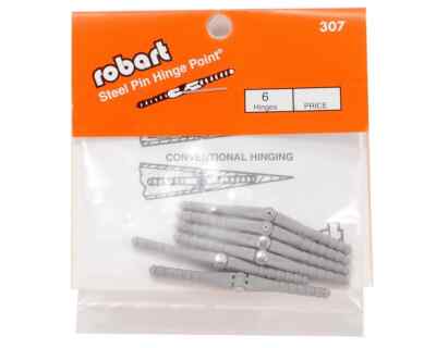 Robart Manufacturing RC Airplane 1/8 Steel Pin Hinge Point Hinges (6 ...