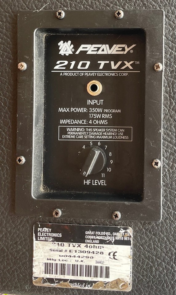 Peavey 210 TVX Bass Speaker Cabinet (for collection only) | eBay