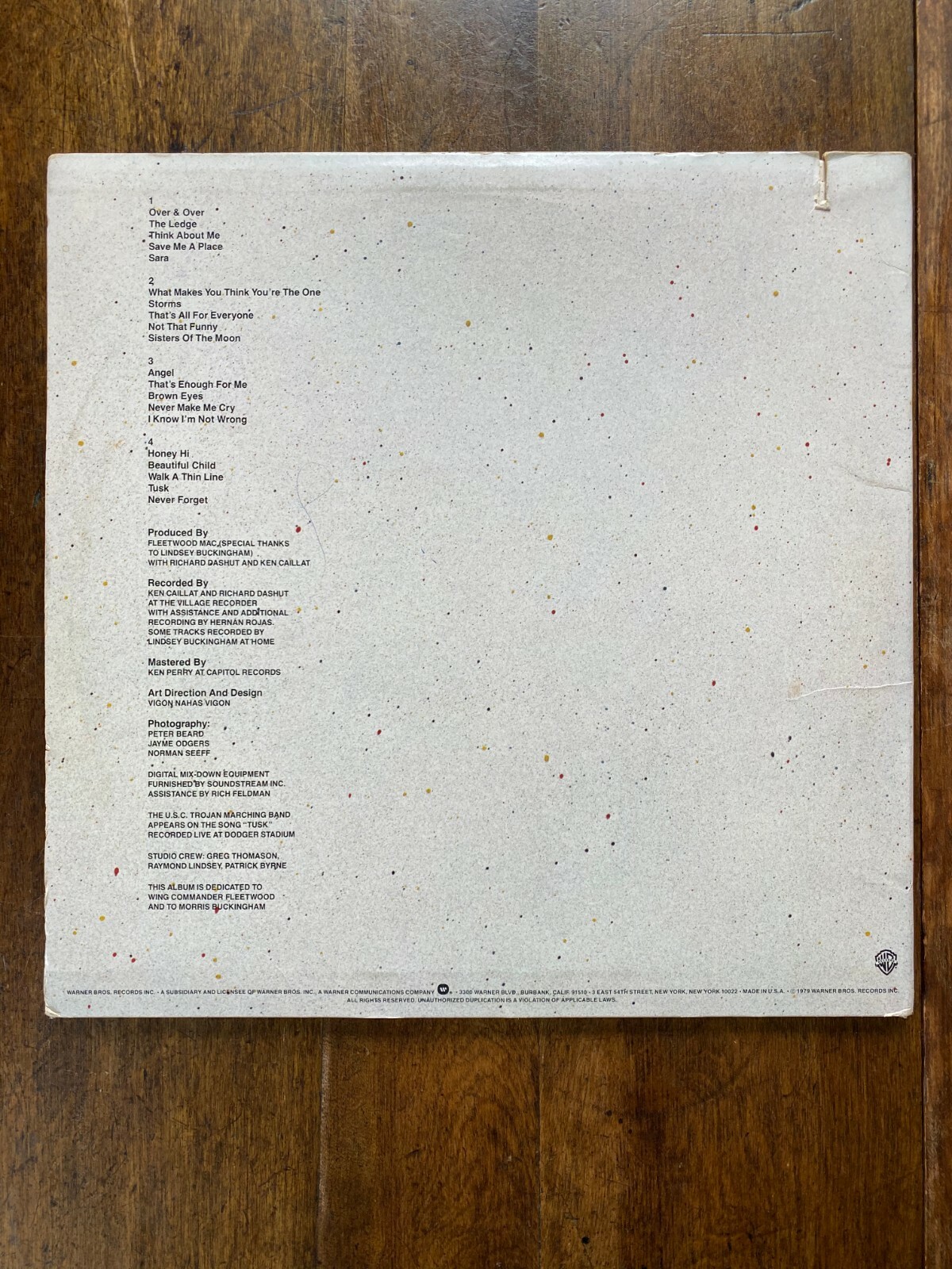 Fleetwood Mac Tusk Vinyl LP 1979 Original Pressing 2HS 3350 All Inner ...