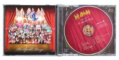 Joe Elliott Autographed CD Cover "Songs From The Sparkle Lounge" Def ...