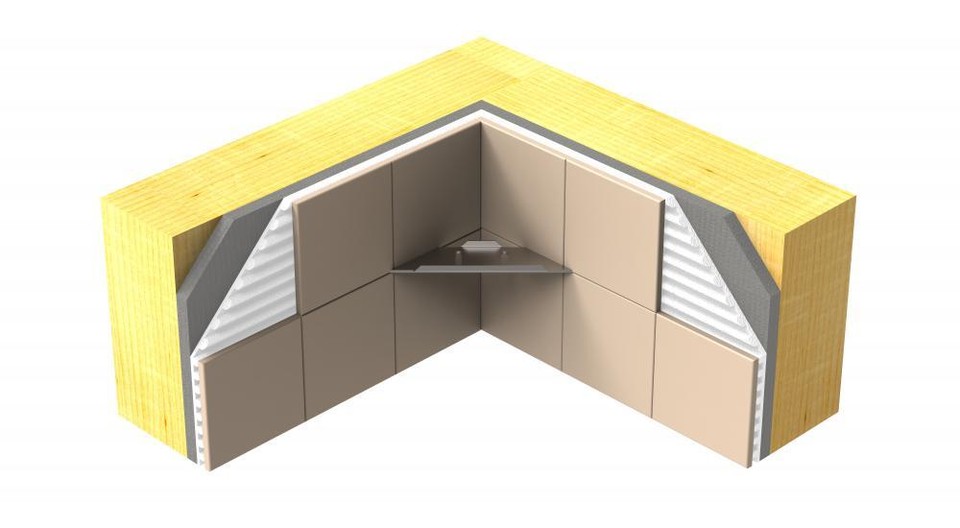 TileWare Victoria Series Corner Foot Prop / Shelf ALL COLORS for Shower ...