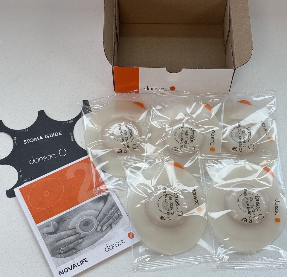 Dansac Nova Life TRE Closed Ostomy Pouch Bag Stoma Colostomy 15-23mm X5 ...