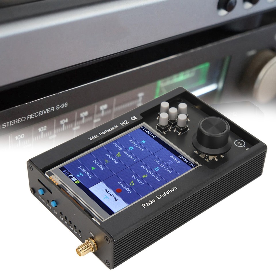 SDR Radio Set 2: 1MHz-6GHz Portable with 3.5mm Audio Jack & Touch ...