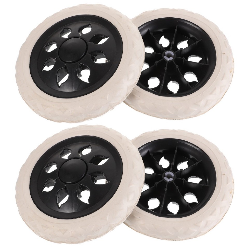 4Pcs Stable Cart Wheel Replacement for Shopping Cart Trolley ...