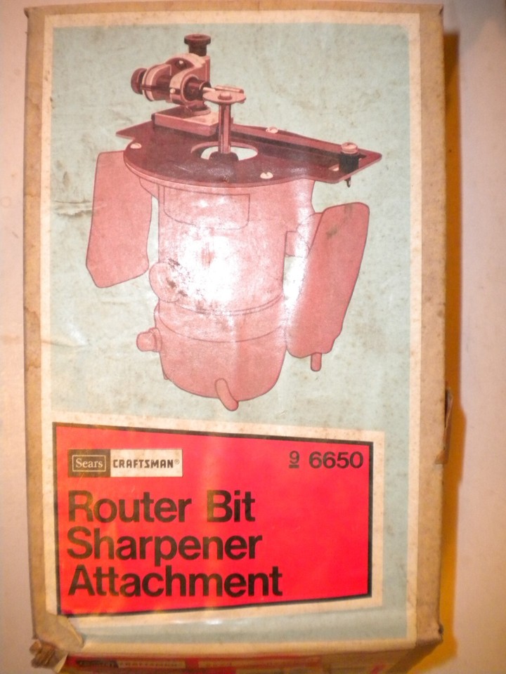 Vintage Sears Craftsman Router Bit Sharpener Attachment Model 9-6650 ...