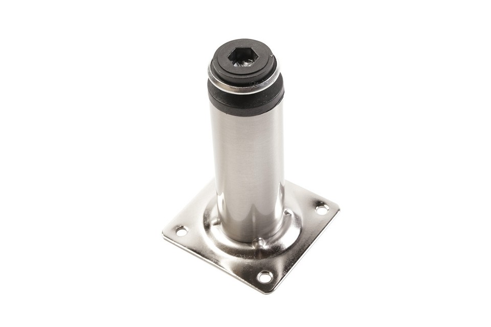 CHROME ADJUSTABLE PLINTH LEG FOR KITCHEN FURNITURE CABINETS 100mm/150mm ...