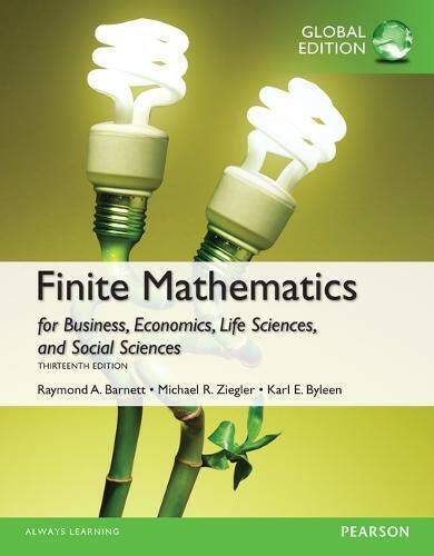 Finite Mathematics for Business, Economics, Life Sciences and Social ...