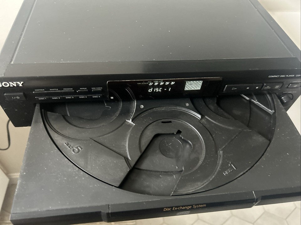Sony 5-Disc CD Carousel Changer Player CDP-CE335 | eBay
