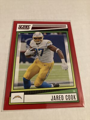 2022 Score Football Red Parallel #135 Jared Cook Chargers | eBay