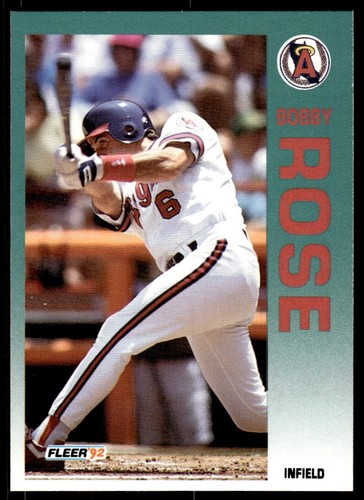 1992 Fleer Baseball Card Bobby Rose California Angels #68 | eBay