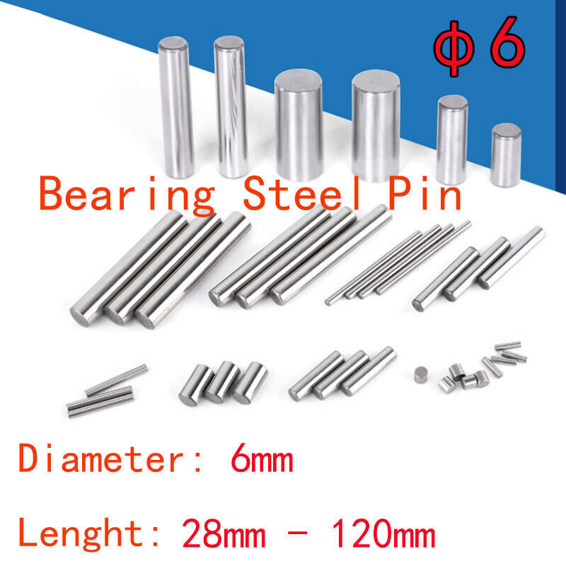φ6 6mm Diameter Bearing Steel Pin Cylindrical Solid Dowel Pins 28mm ...