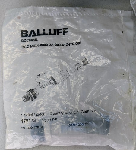 Balluff Connector BCC06M4 BCC M434-0000-2A-000-41X475-000 | eBay