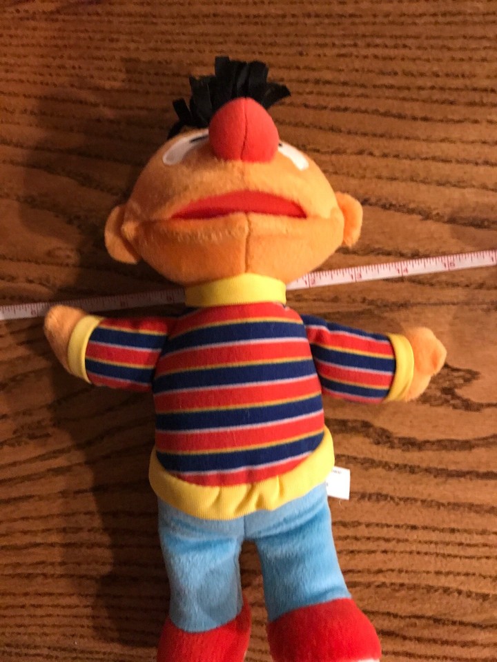 Sesame Street Ernie Plush Stuffed Toy 12in Tall 2002 Mattel Fisher ...