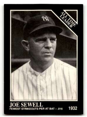 1991 Conlon Collection TSN #275 Joe Sewell New York Yankees Baseball ID ...