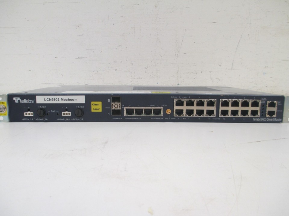 Tellabs 8605 Smart Router 81.86S-8605B-DC-R6 REV D | eBay