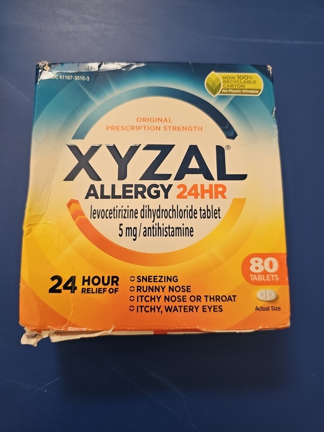XYZAL Allergy 24hr Relief Tablets 80 Count for sale online | eBay
