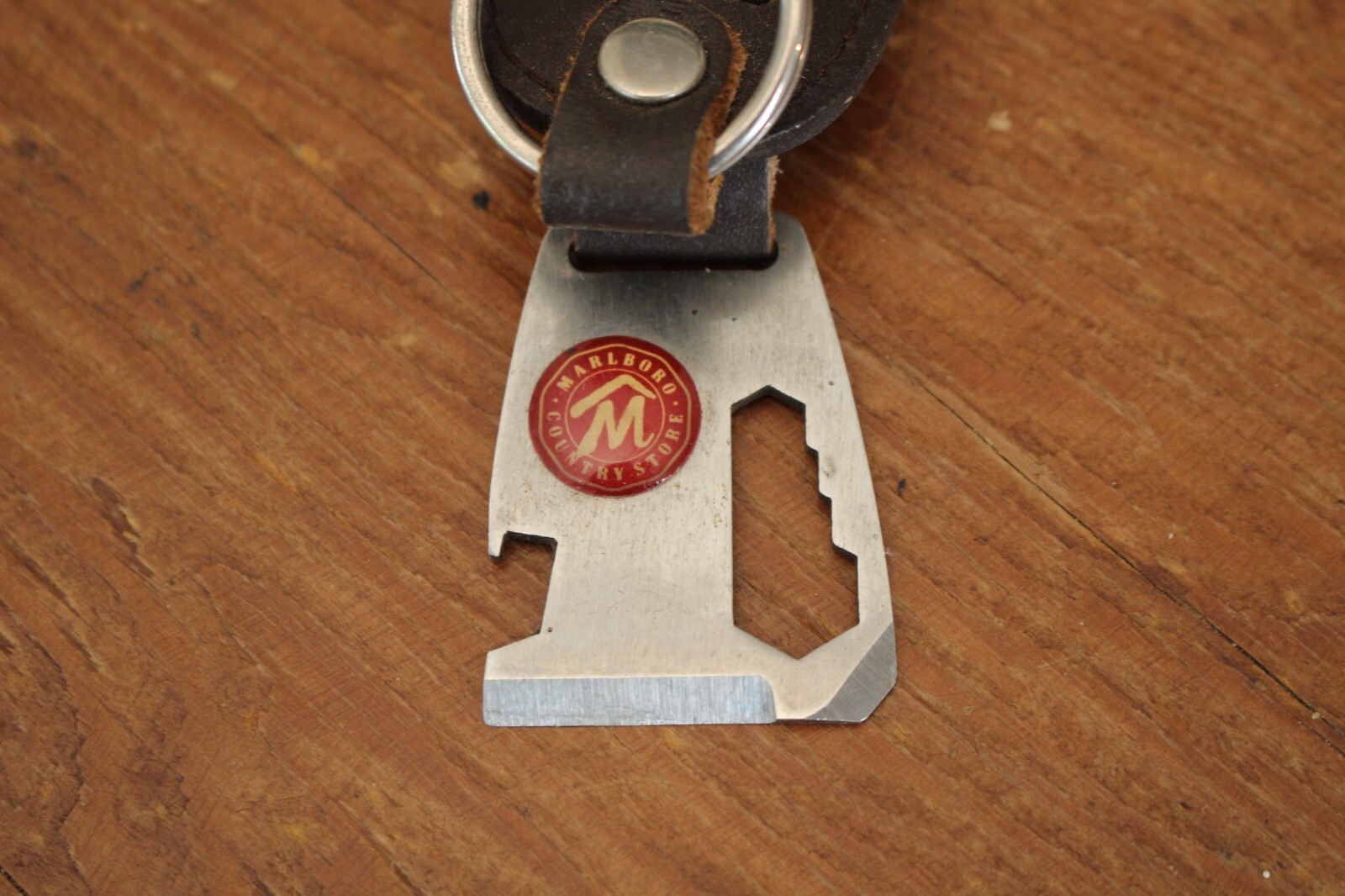 Vintage MARLBORO Country Store Tobacco Keychain Fob Key Ring Opener ...