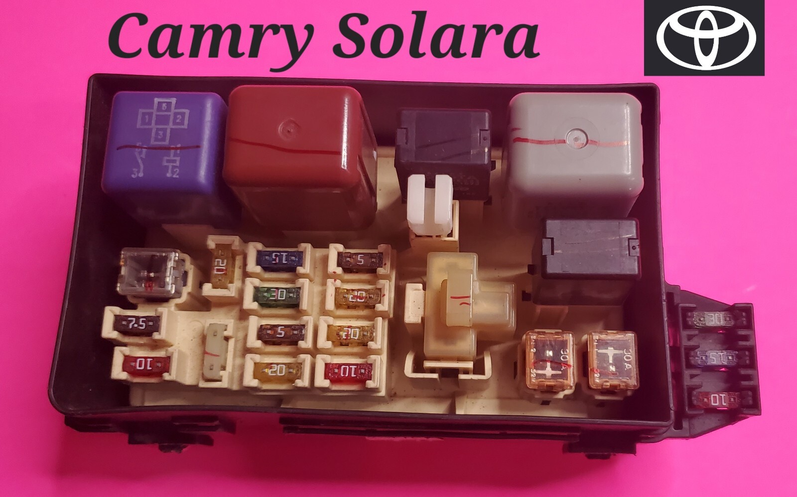 GENUINE TOYOTA CAMRY SOLARA FUSE RELAY BLOCK ASSY ENGINE ROOM 82720 ...