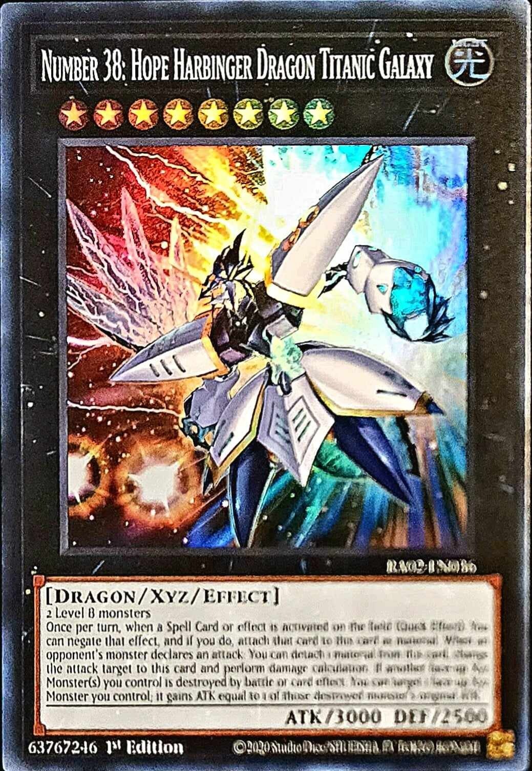 Number 38: Hope Harbinger Dragon Titanic Galaxy RA02-EN036 | eBay