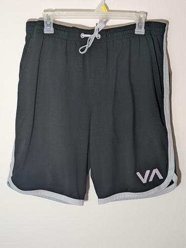 RVCA Sport Shorts Men's Size Medium VA Short Workout Drawstring Black ...