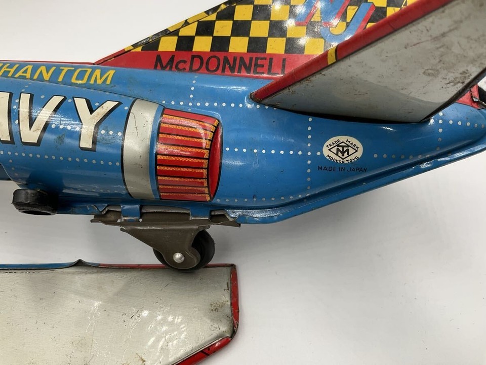Masudaya F-4 Phantom Tin Toy Friction Modern Toys Fighter Jet NABY | eBay
