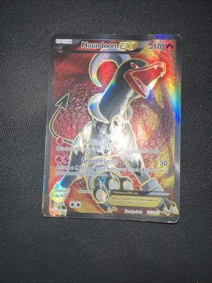 Pokemon Breakthrough Houndoom EX Full Art Ultra Rare Holo Card 153/162 ...