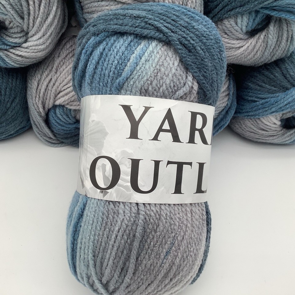 Yarn Outlet Variegated Aran Knitting Crochet Yarn 10X100g Balls A13 ...