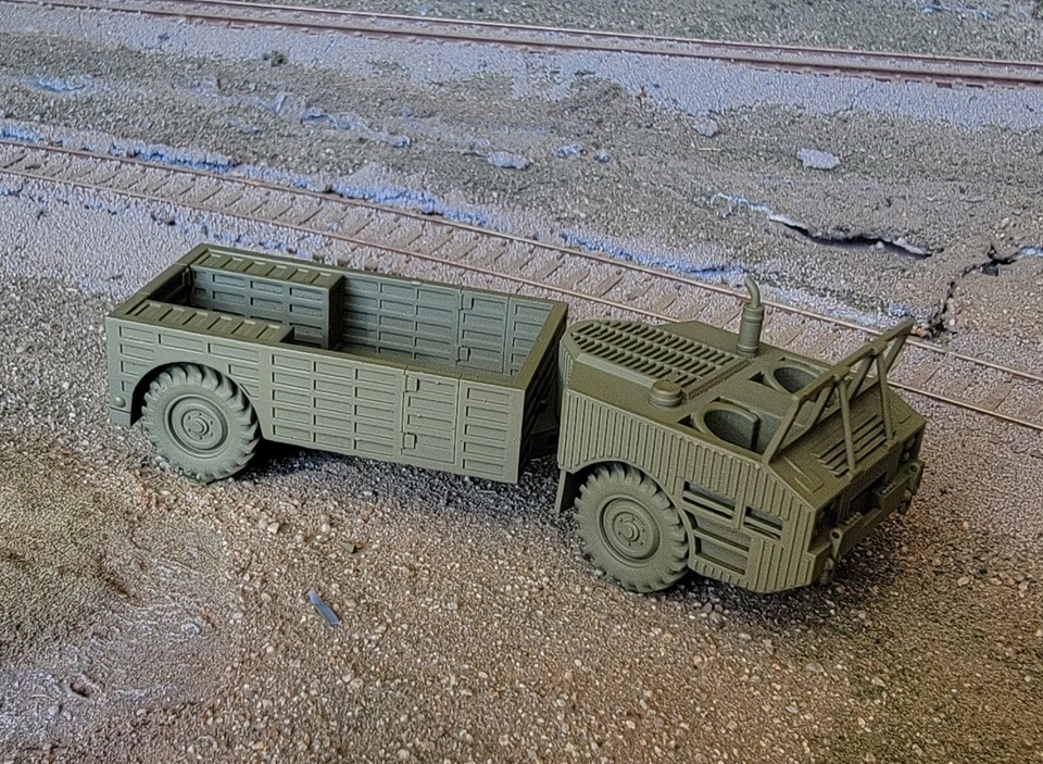 One HO 1/87 scale US Army M520 Goer truck, open cab, olive drab | eBay