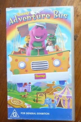 BARNEY Adventure Bus VHS Pal 1998 | eBay
