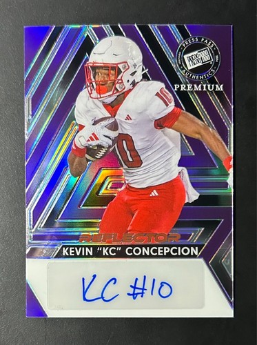 Kevin KC Concepcion 2024 Leaf Press Pass Premium Auto Autograph Purple ...