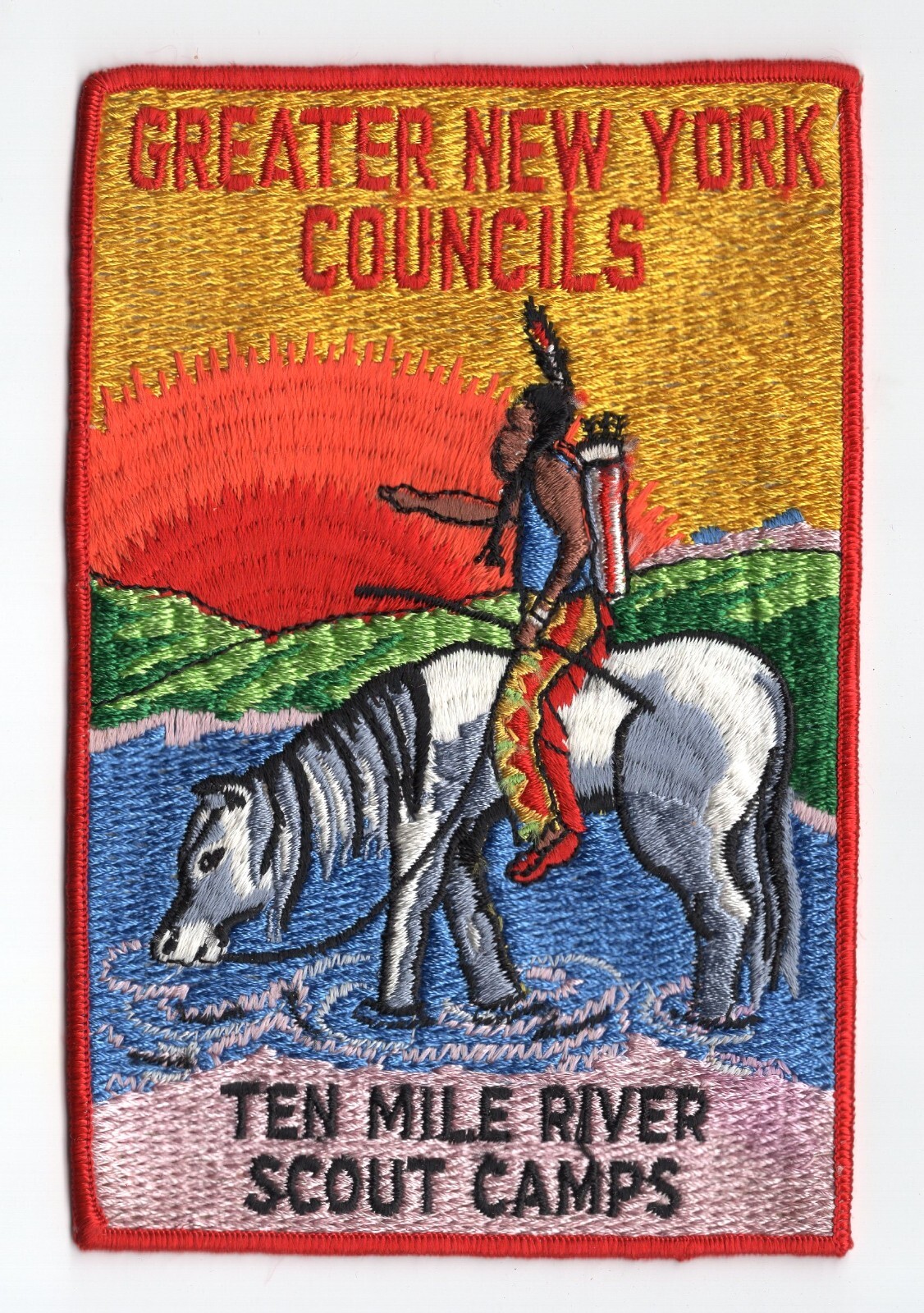 VTG 1970's BSA - BOY SCOUTS OF AMERICA TEN MILE RIVER SCOUT CAMPS PATCH ...