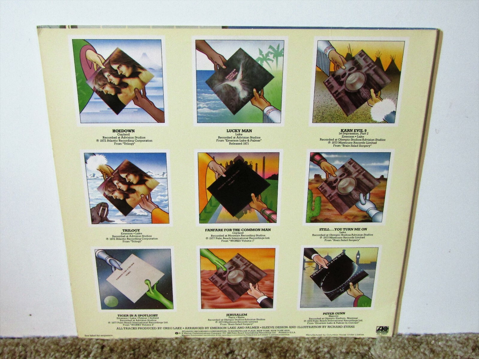 EMERSON LAKE & PALMER "THE BEST OF ELP " PROGRESSIVE ROCK COLLECTIBLE ...