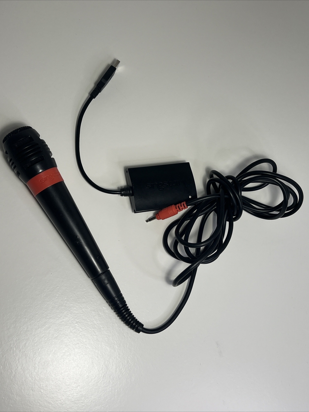 Singstar Microphone And USB Adapter Converter PlayStation 2 3 PS2 PS3 ...