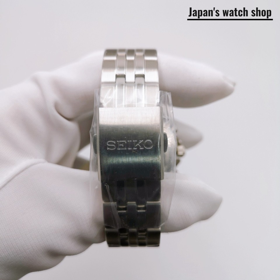 SEIKO Spirit NEO VINTAGE SBTR045 Ivory Chronograph Quartz Men's Watch ...