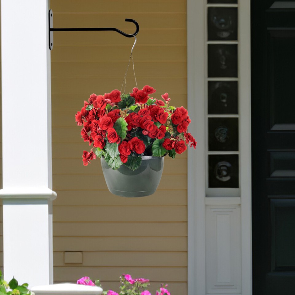 2 Sets Wall-mounted Ceiling Hooks Metal Flower Pot Hooks Hanging Plant ...