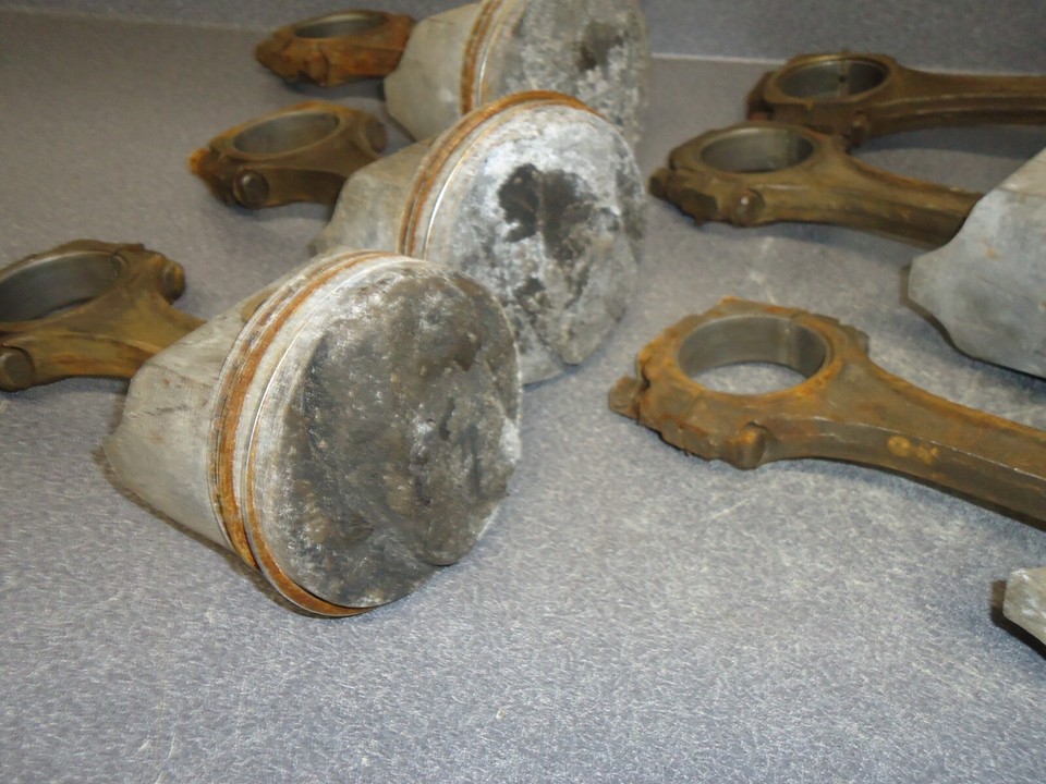 8) GM Engine Pistons Connecting Rods Set 3888304 Chevrolet Chevy 427 ...