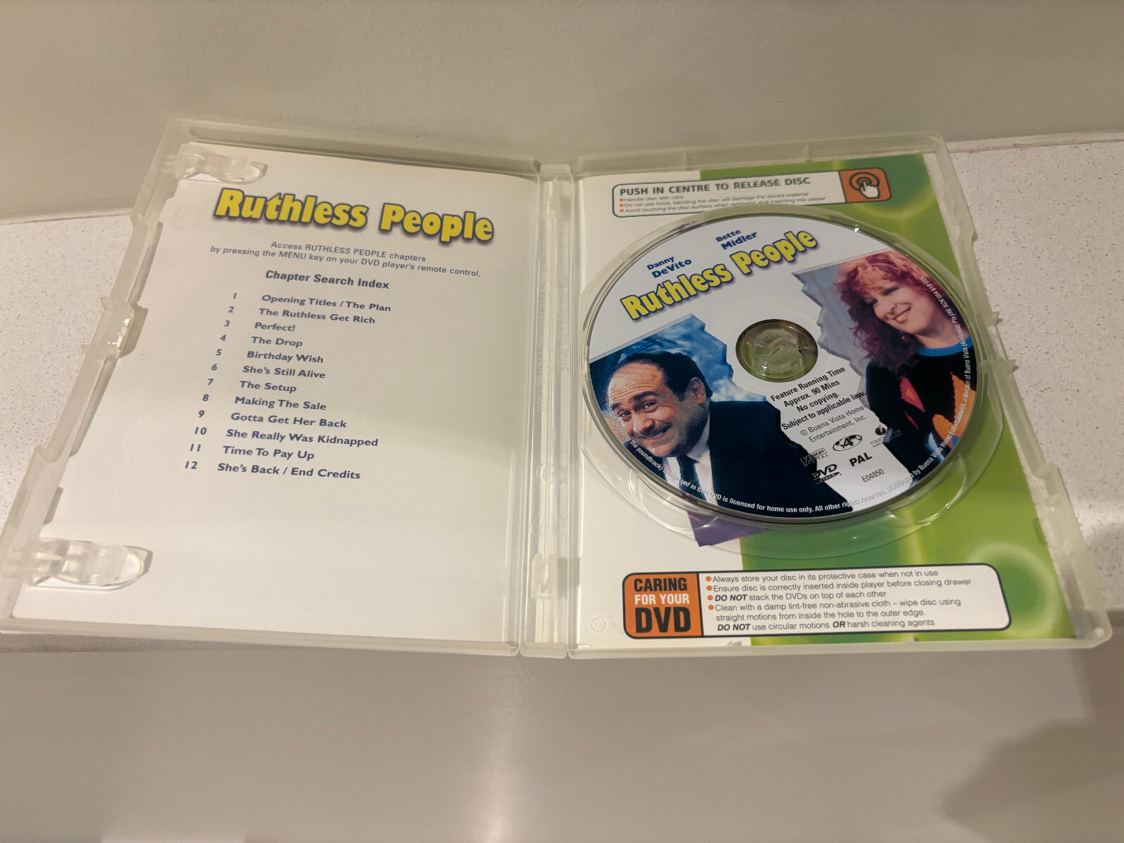 Ruthless People (DVD, 1986) Danny DeVito and Bette Midler Region 4 ...