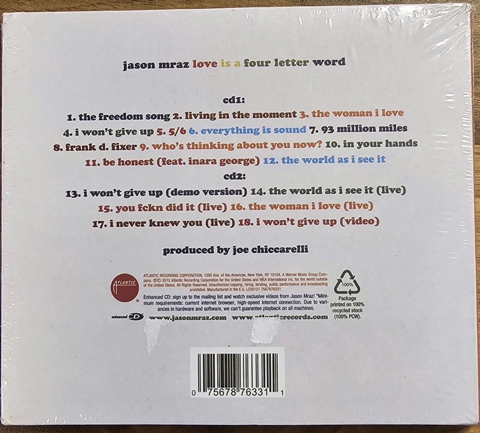 JASON MRAZ + LOVE + 2 CD-BOXSET + DELUXE EDITION + NEU / OVP | eBay